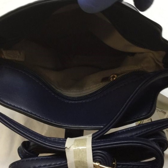 Alyssa | Bags | Alyssa Vegan Leather Purse Cross Body Bag Navy | Poshmark